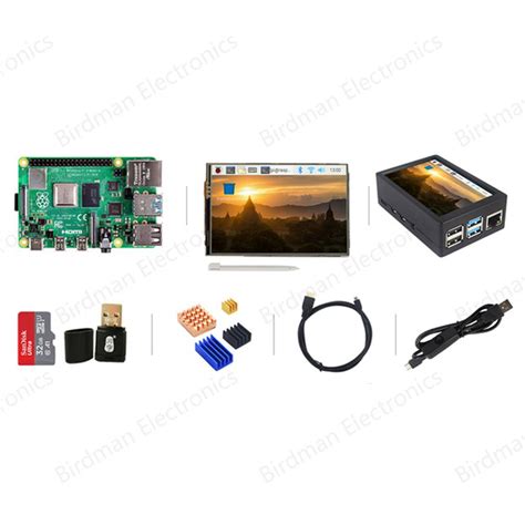 Микрокомпьютер Raspberry Pi 4b набор Python 4gb Комплект для сенсорного экрана купить по