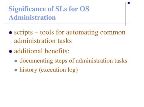 Ppt Significance Of Scripting Languages In Os Administration