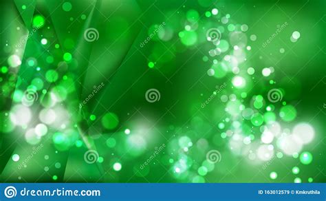 Abstract Dark Green Bokeh Defocused Lights Background Image Stock Vector Illustration Of Green