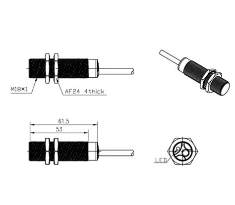 Extended Distance M18 Metal Type Sensor Manufacturer Pressure Sensors Oxygen Sensors Nantai Sensor