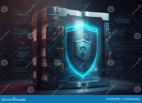 Cyber Security The Digital Crime Concept And Data Protection From Hackers Stock Illustration