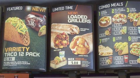 Taco Bell Combo Menu
