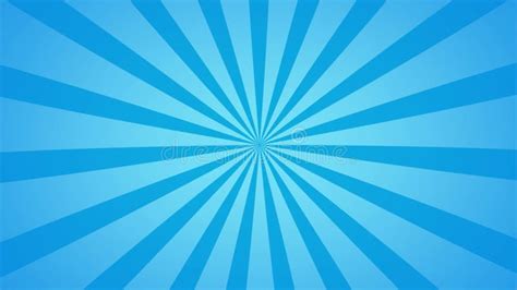 Abstract Animation Loop Background Radial Lines Rotate In Blue Cartoon Comic Style Stock Footage