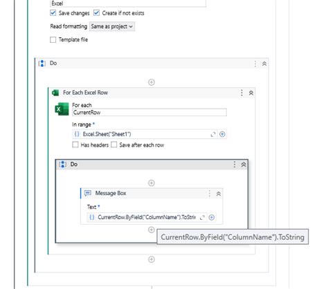 Read The Next Excel Inside For Each Row Activities Uipath Community