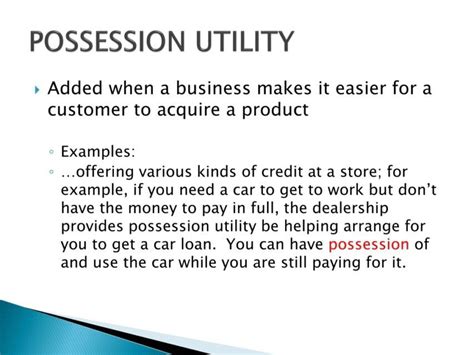 What Is Possession Utility And How Effective It Is Examples