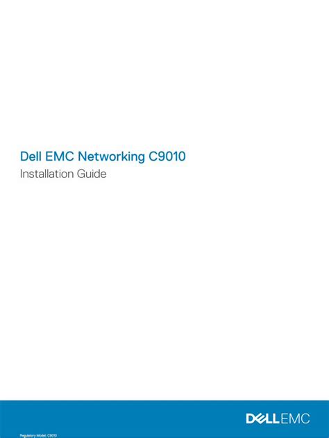pdf dell emc networking c9010 installation guide mand line