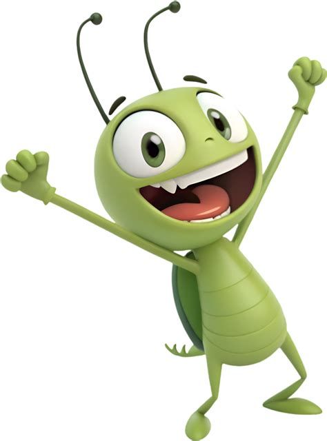 Whimsical Cute Grasshopper With Animated Pose 58056678 Png Whimsical Cute Grasshopper With Animated Pose 58056678 Png