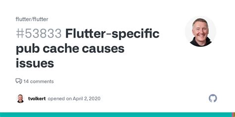 Flutter Specific Pub Cache Causes Issues Issue Flutter Flutter GitHub