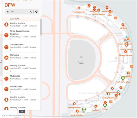 Dfw Terminal E Map Food At Alan Fortune Blog