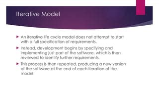 LEcture SDLC Iterative Model Pptx