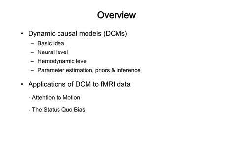 Ppt Dynamic Causal Modelling Dcm For Fmri Powerpoint Presentation Id 1576121