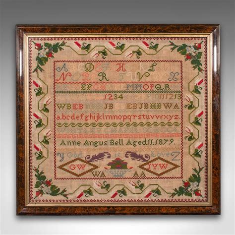 1880s Large Antique School Sampler Chairish