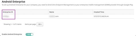 Android Enterprise Xenmobile Server Current Release
