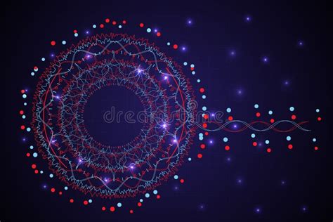 big data visualization abstract background stock illustration