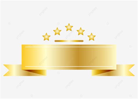 Elegant Gold Nomination Ribbon Vector Ribbon Gold Golden Png And