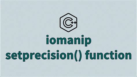 Iomanip Setprecision Function In C Basic Programming Course In Bangla Youtube