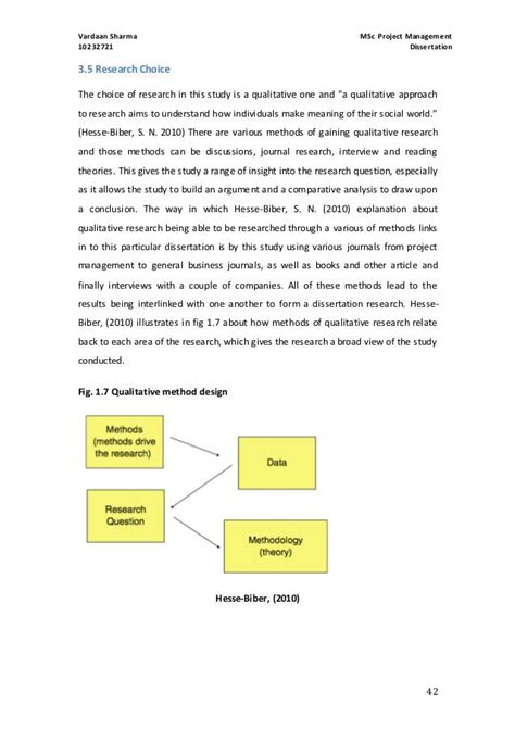 Msc Project Management Dissertation
