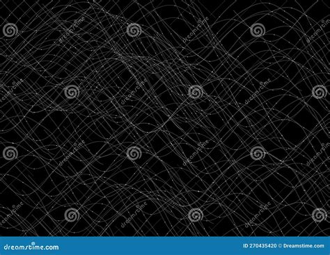 Black And White Doted Curve Lines Abstract Texture Old Style Background