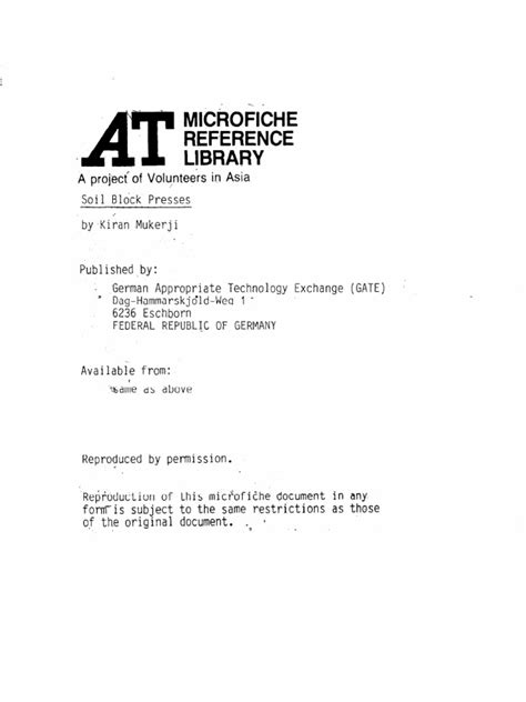 Soil Block Presses Pdf Soil Block Presses Pdf