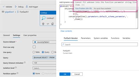 Azure Data Factory How To Construct Query With If Condition In The