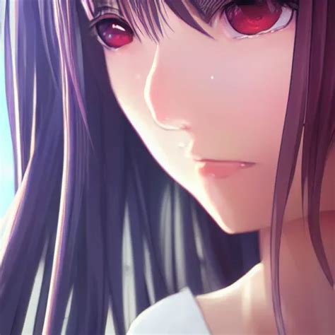 Photorealistic Anime Girl Render Visual Novel Stable Diffusion Hot