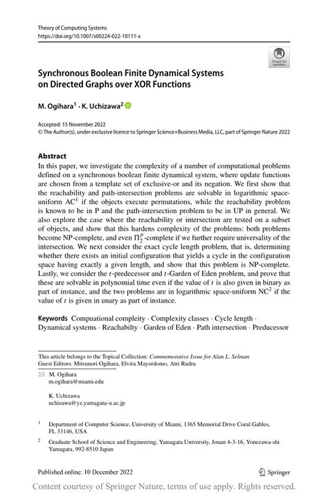 Synchronous Boolean Finite Dynamical Systems On Directed Graphs Over
