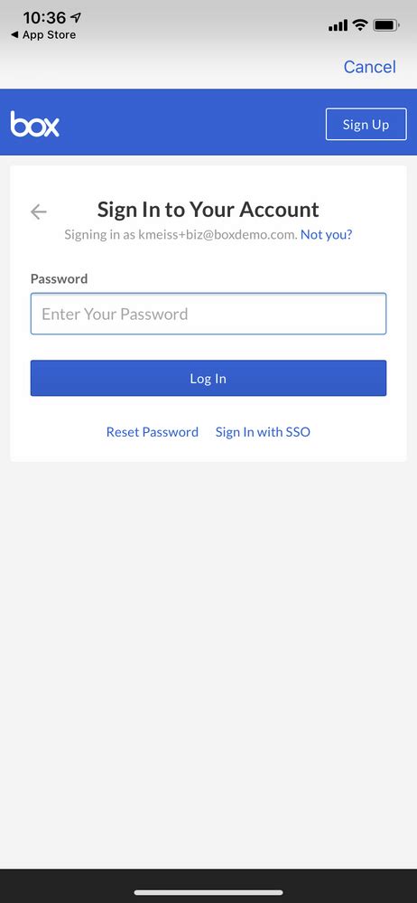 Logging In With Single Sign On Sso Box Support