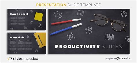 Productivity Presentation Template Vector Download