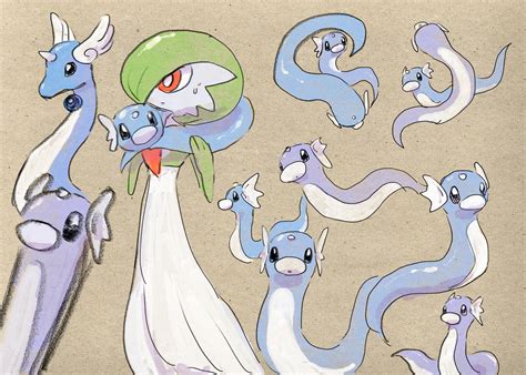 Bishamon Usagi Ba Dragonair Dratini Gardevoir Nintendo Pokemon