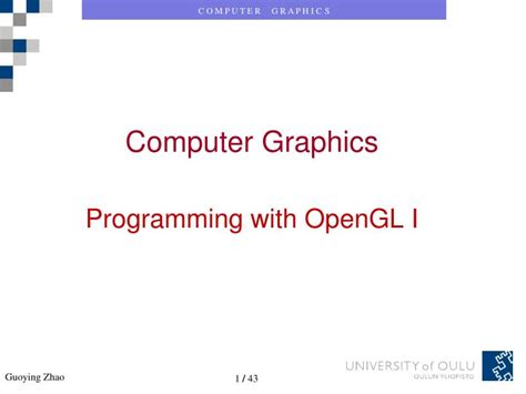 Ppt Computer Graphics Programming With Opengl I Powerpoint Presentation Id4153300