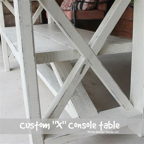 Three Mango Seeds Custom X Console Table