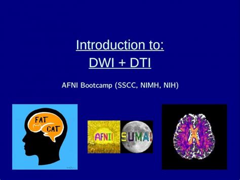 pdf introduction to dwi dti · 2017 10 29 · outline dwi and