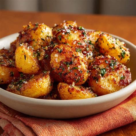 Crispy Garlic Herb Potatoes Golden And Fluffy