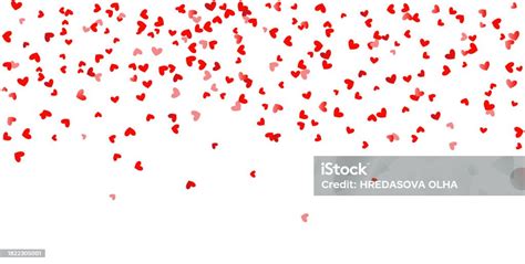 다른 색상의 색종이 하트를 가진 완벽 한 배경입니다 무작위로 떨어지는 색종이 발렌타인 데이 배경입니다 벡터 일러스트 레이 션입니다 하트 모양에 대한 스톡 벡터 아트 및 기타