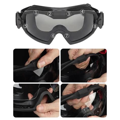 Airsoft Eye Protection Military Airsoft Tactical Goggles Safety Glasses