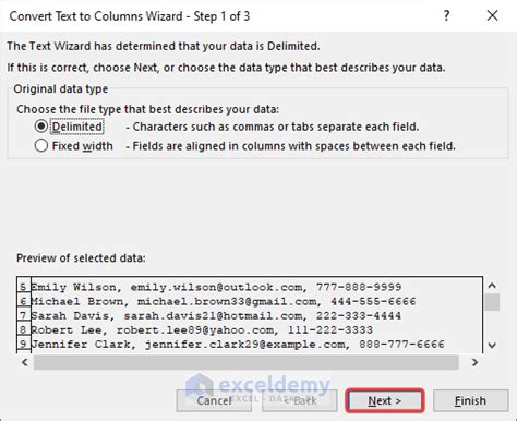Extracting Email Addresses From Excel 4 Easy Ways Exceldemy