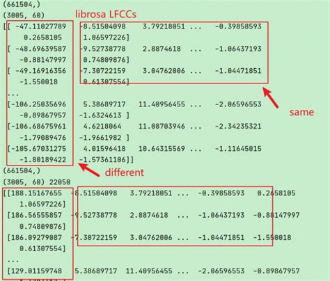 Python Extract And Display Audio Linear Frequency Cepstral Coefﬁcients