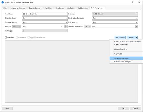 Comparing The Impact Of Route Choice Changes Aimsun