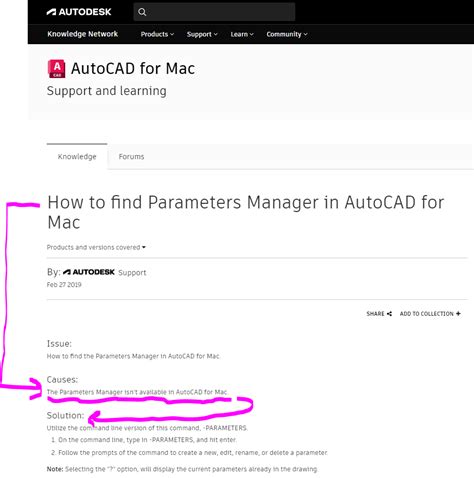 Parameter Manager Missing Autocad For Mac 2023 Autodesk Community