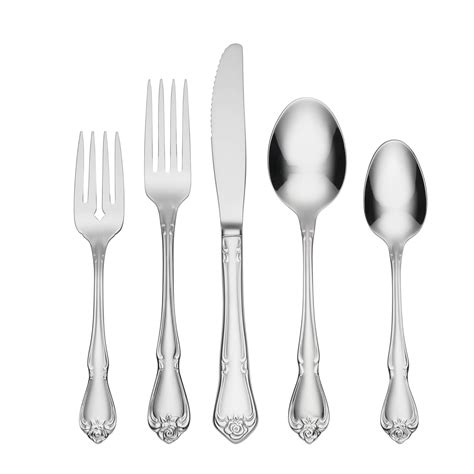Oneida Silverware Identification Oneida Faceta 20 Pc 18 10 Stainless