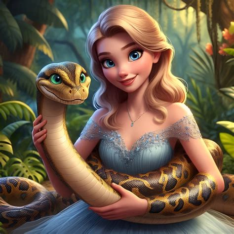 Pythons Loving Their Princess 105 By Nathanhaworth On Deviantart