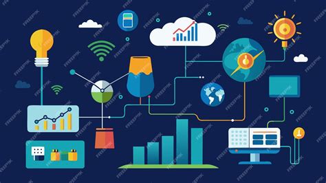 Premium Vector A Simulation Demonstrating How Smart Grids Can Use Historical Data And Machine
