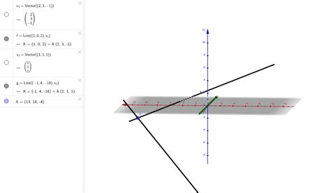 Intersecting Lines GeoGebra