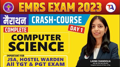 Emrs Computer Science Crash Course Computer Science For Emrs Tgt And Pgt Jsa Hostel Warden