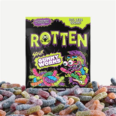 Gummy Worms Sour Gummy Worms Weird Candy Rotten™