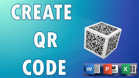 How To Create Qr Code In Microsoft Word Excel Powerpoint Youtube