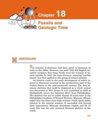 Chapter 18 Fossils And Geologic Time