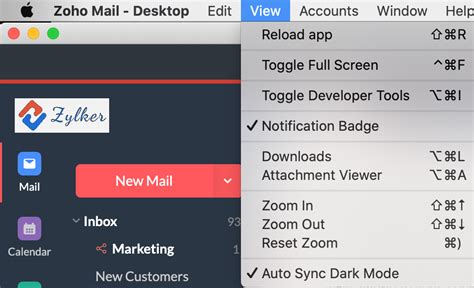 Aplicativo Zoho Mail Desktop Lite Para Windows Mac E Linux