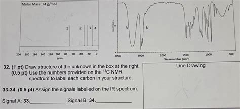 Solved 1 ﻿pt ﻿draw Structure Of The Unknown In The Box At