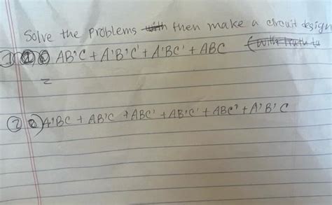 Solved Simply The Boolean Algebraic Expressions And Draw The Chegg